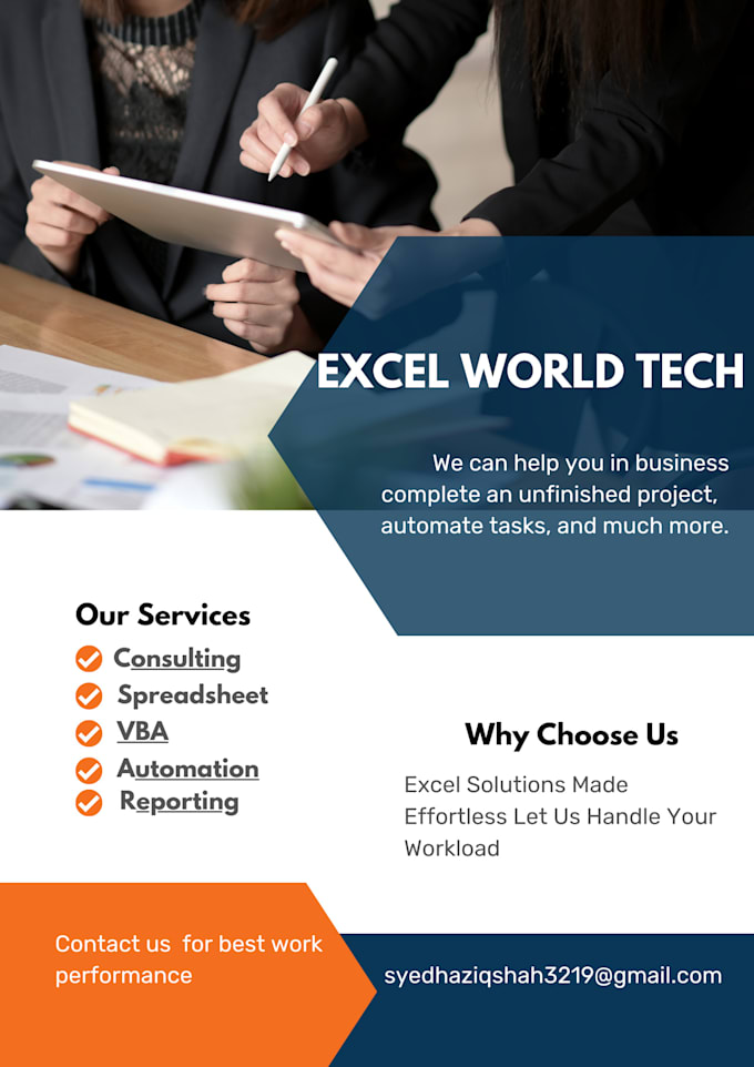 Glad to provide services in adv excel work, data managing for required ...