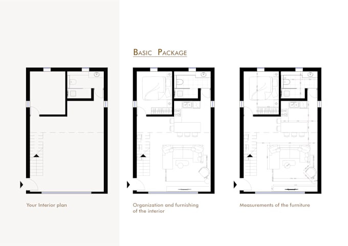 Plan your interior including furniture with dimensions by Gevorgyan_ani ...