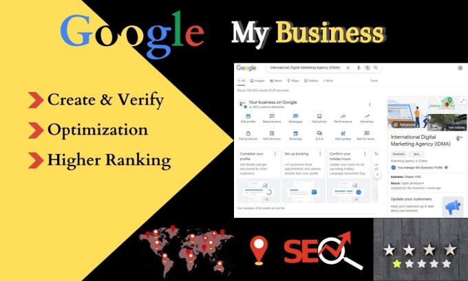 Create, set up, and optimize google my business for ranking by ...