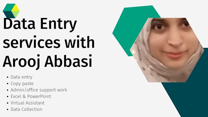 Do fast data entry and admin support work by Aroojabbasi629 | Fiverr