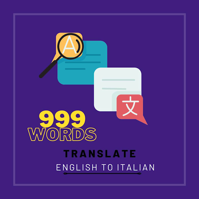 Translate 999 words in italian language by Inventorycrew | Fiverr