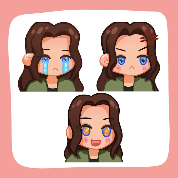 Draw cute emotes or badges for your twitch or discord server by ...