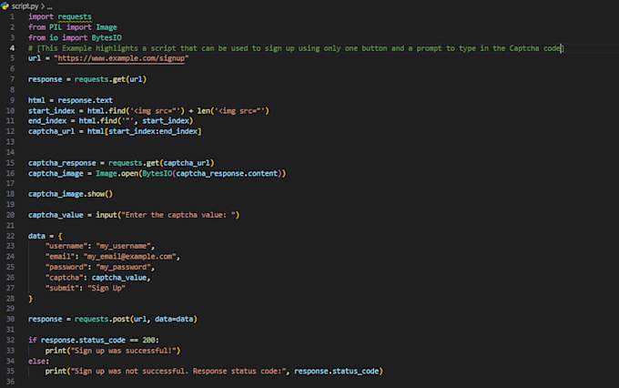Develop a script using python v3 to perform automatization by Byte0xw3ston | Fiverr