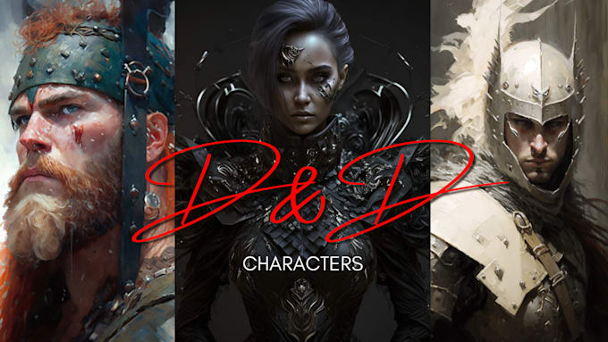 Create 3 amazing dnd characters concept art by Newmander | Fiverr