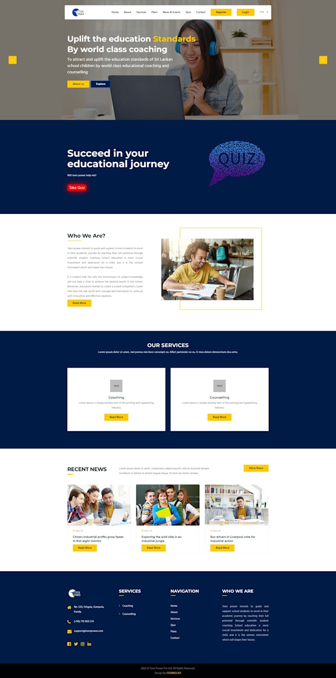 Create html, css and js landing pages based on your psd, xd and pdf ... Create html, css and js landing pages based on your psd, xd and pdf ...