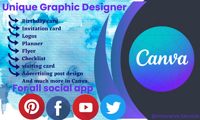 Create a unique graphic design using canva by Ghulam0092 | Fiverr
