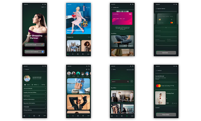 Do Mobile App Ui Ux Design Wireframe And Prototype By Junaidahmed210 Fiverr