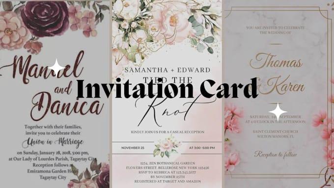 Do invitation design for any occasion by Hannahsumawang | Fiverr