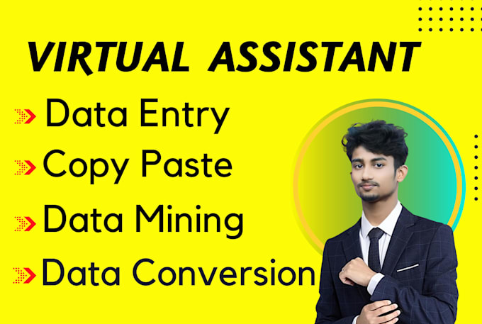 Be your virtual assistant for data entry, data mining, typing, web ...