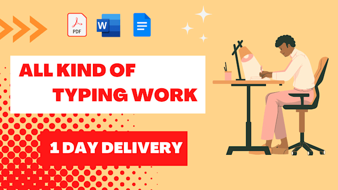 Do your fast typing job as a pro typist by Khadijakhayi | Fiverr