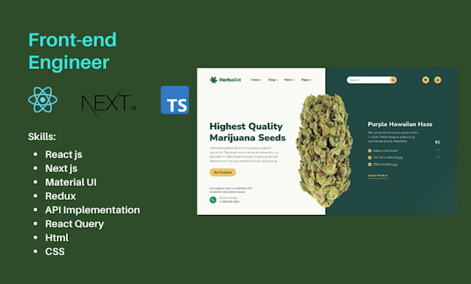 Build The Frontend Of Your Web App Using React Js Next Js By Hassan