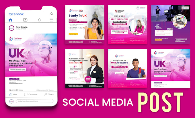 Design educational social media post graphics, instagram, facebook post ...