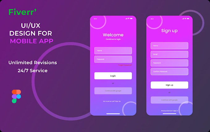 Do ui design for mobile apps thumbnail banner design by Muhammadamja228 ...