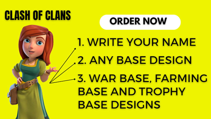 Write your name in your clash of clans base or design a defending base ...