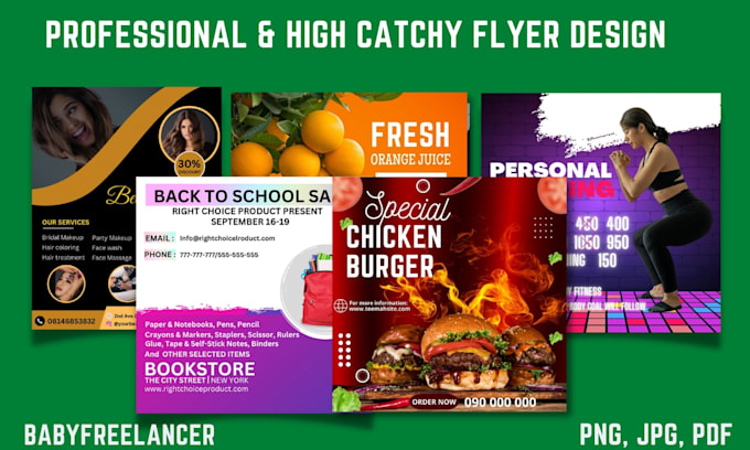 Design a professional and high catchy flyer or poster by Babyfreelancer ...