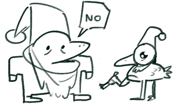 how to draw the no meme