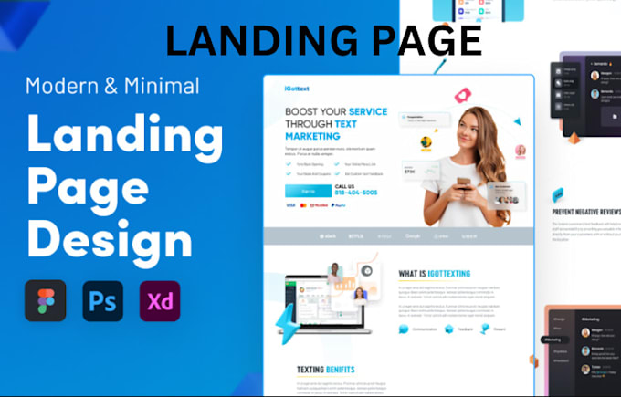 Create a landing page, mobile app design, ui ux design, app by ...