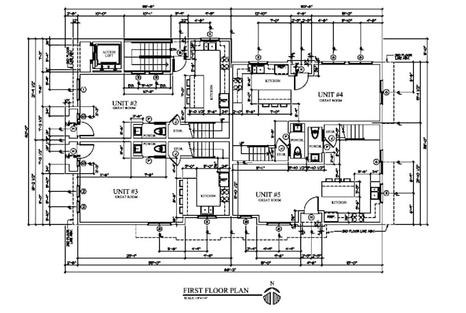 Draw, redraw 2d architectural floor plan, blue print autocad by Cdconstruction | Fiverr