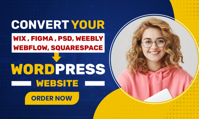 Convert clone wix, figma, psd, weebly, webflow, squarespace to wordpress website by Wp_team4 ...