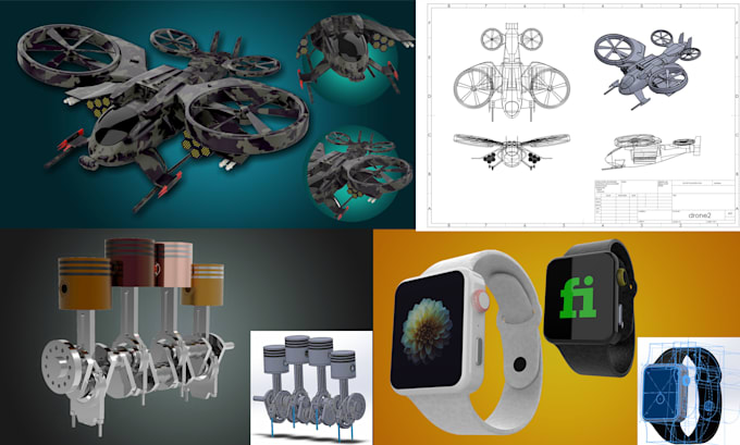 Do 3d models, technical drawings in solidworks and autocad by Td_engineer | Fiverr