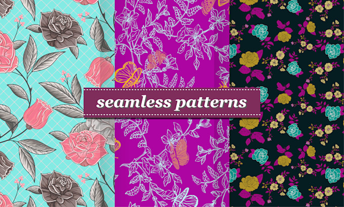 Stylish unique seamless pattern design for textile by Visiondsgns | Fiverr