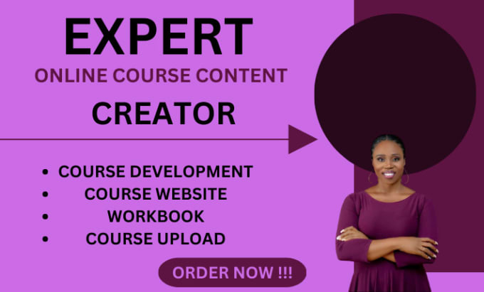 Be your online course content writer, course development , online ...