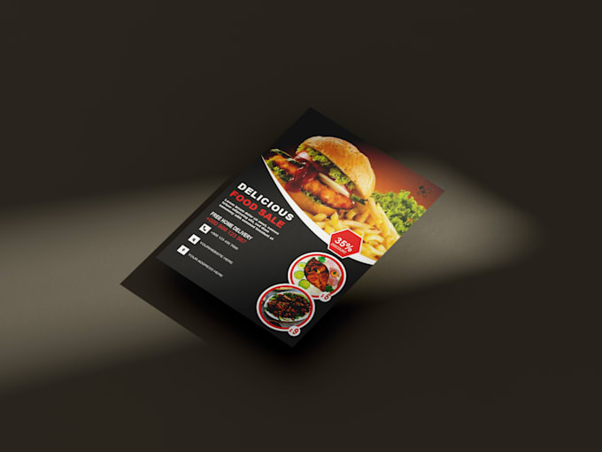 Create a professional restaurant business flyer design by Nahidaakter01 ...