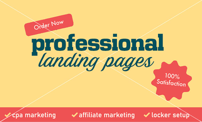 Make landing pages with html, css, js ,setup cpa offers with content ...