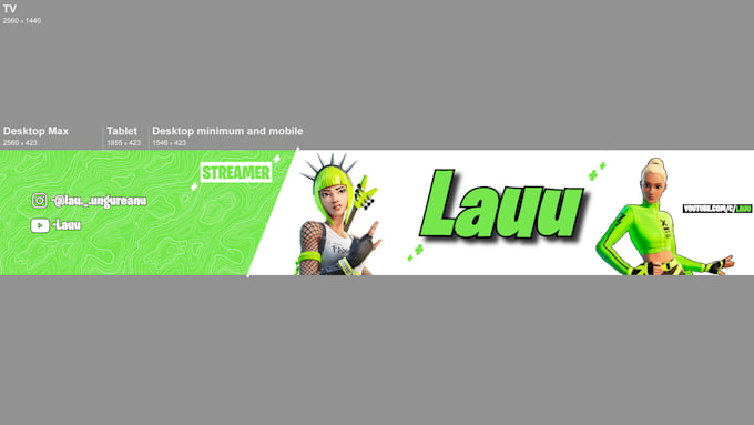 Make banners and profile pictures by Lauu2907 | Fiverr