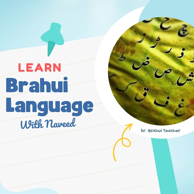 Be your brahui brohi language teacher and teach you brahui ...