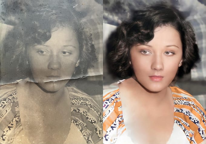Restore, retouch, repair, and colorize your old photo by Cnguyn873 | Fiverr