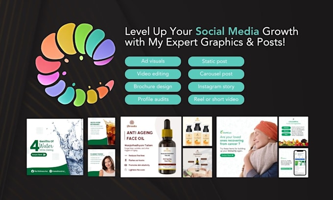 Create social media graphics and designs for you by Caterpillar_co | Fiverr