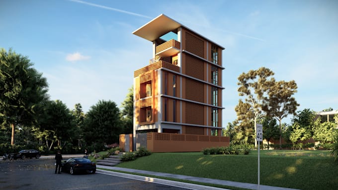 Do architectural 2d and 3d visualization in autocad, photoshop ...