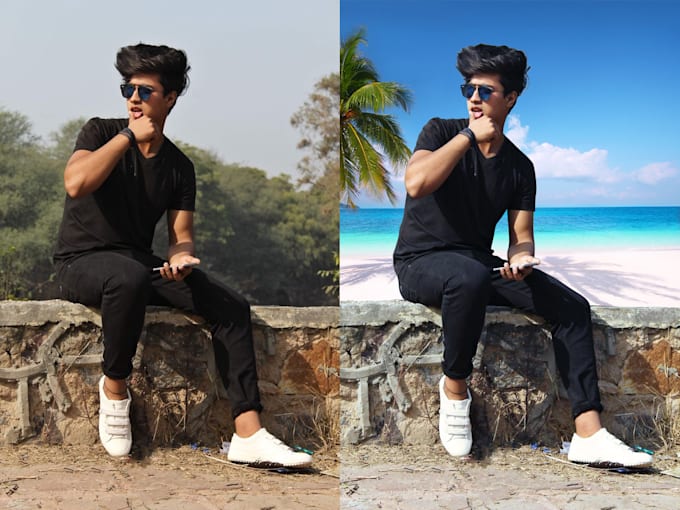 Do retouching background changing removing and improve photo quality ...