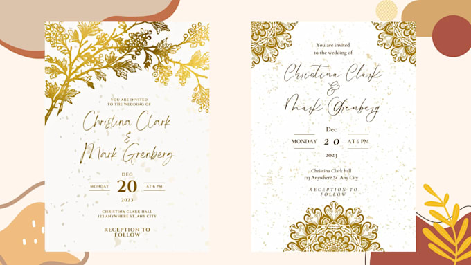 Make invitations birthdays, weddings card by Tarun_data | Fiverr