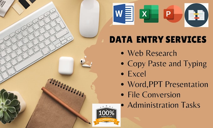 Data entry web research excel ppt word copy paste wordpress by Spirit ...