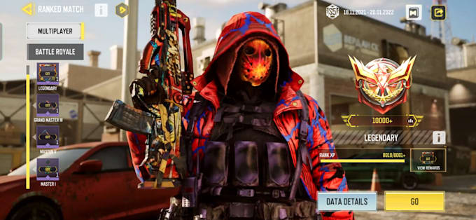 Help you reach legendary in both multiplayer and battle royal in codm ...