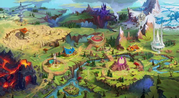 Paint game worlds and maps by Brentminehan | Fiverr
