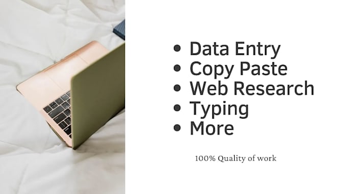 Handle all your data entry needs with my expert data entry skills by ...
