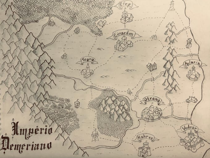 Draw a map for your ttrpg campaign by Pedrolenzi | Fiverr