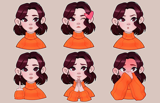 Draw custom sticker packs for you by Irisitty | Fiverr