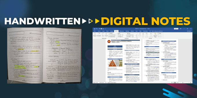 Convert your handwritten notes and pdf into digital note by ... Convert your handwritten notes and pdf into digital note by ...