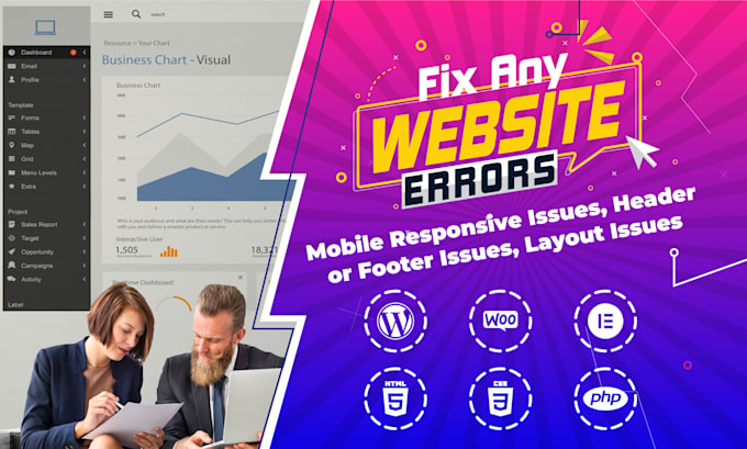 Design, code and fix bugs in html, css, wordpress or wix website by Symisint | Fiverr