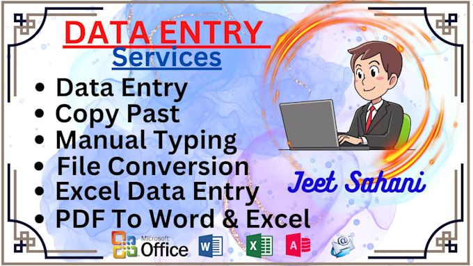 Do data entry typing work using ms excel by Jeetsahani | Fiverr Do data entry typing work using ms excel by Jeetsahani | Fiverr