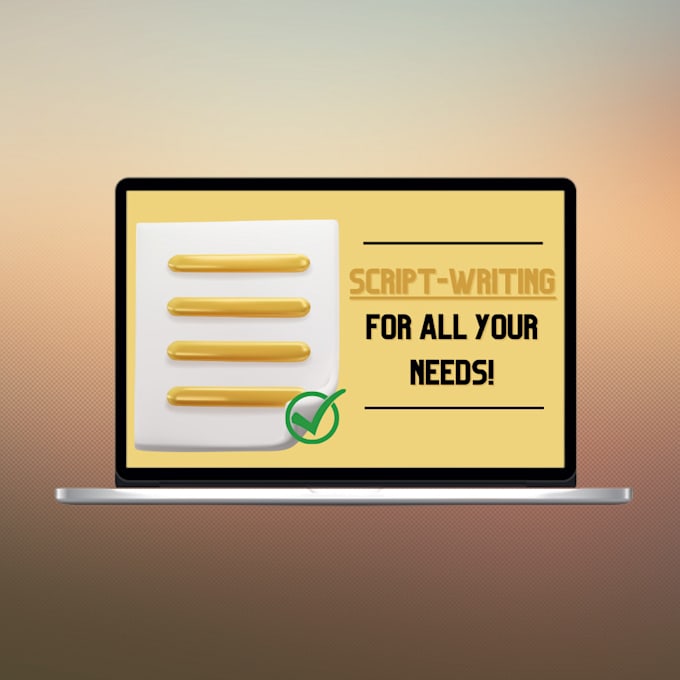 Create any script for your video, speech etc by Akram_habib | Fiverr