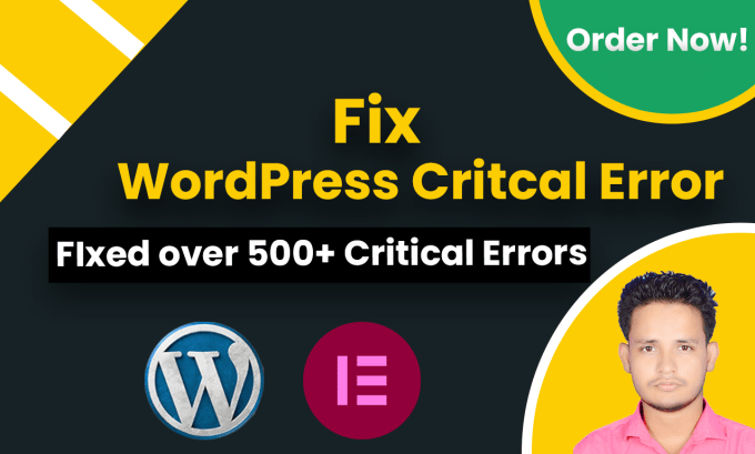 Fix wordpress critical error, elementor errors by Sshahadatgsm | Fiverr Fix wordpress critical error, elementor errors by Sshahadatgsm | Fiverr