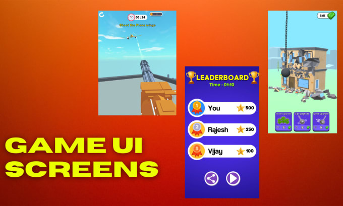 Create a stunning game ui by Kushalgamedev | Fiverr
