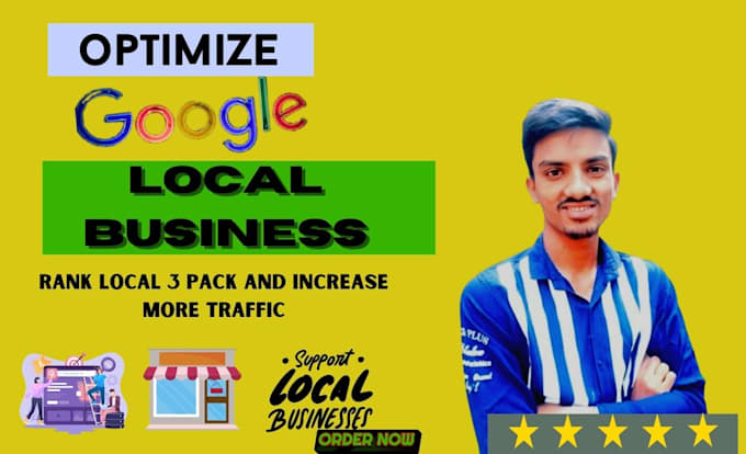 Google my business optimization and gmb rank for local seo by Raankboss | Fiverr