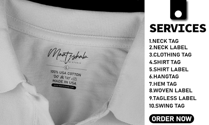 Design clothing labels, hanging tags, neck labels, care label by ...