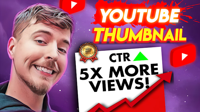 Create eye catching youtube thumbnails by Itsryanster | Fiverr